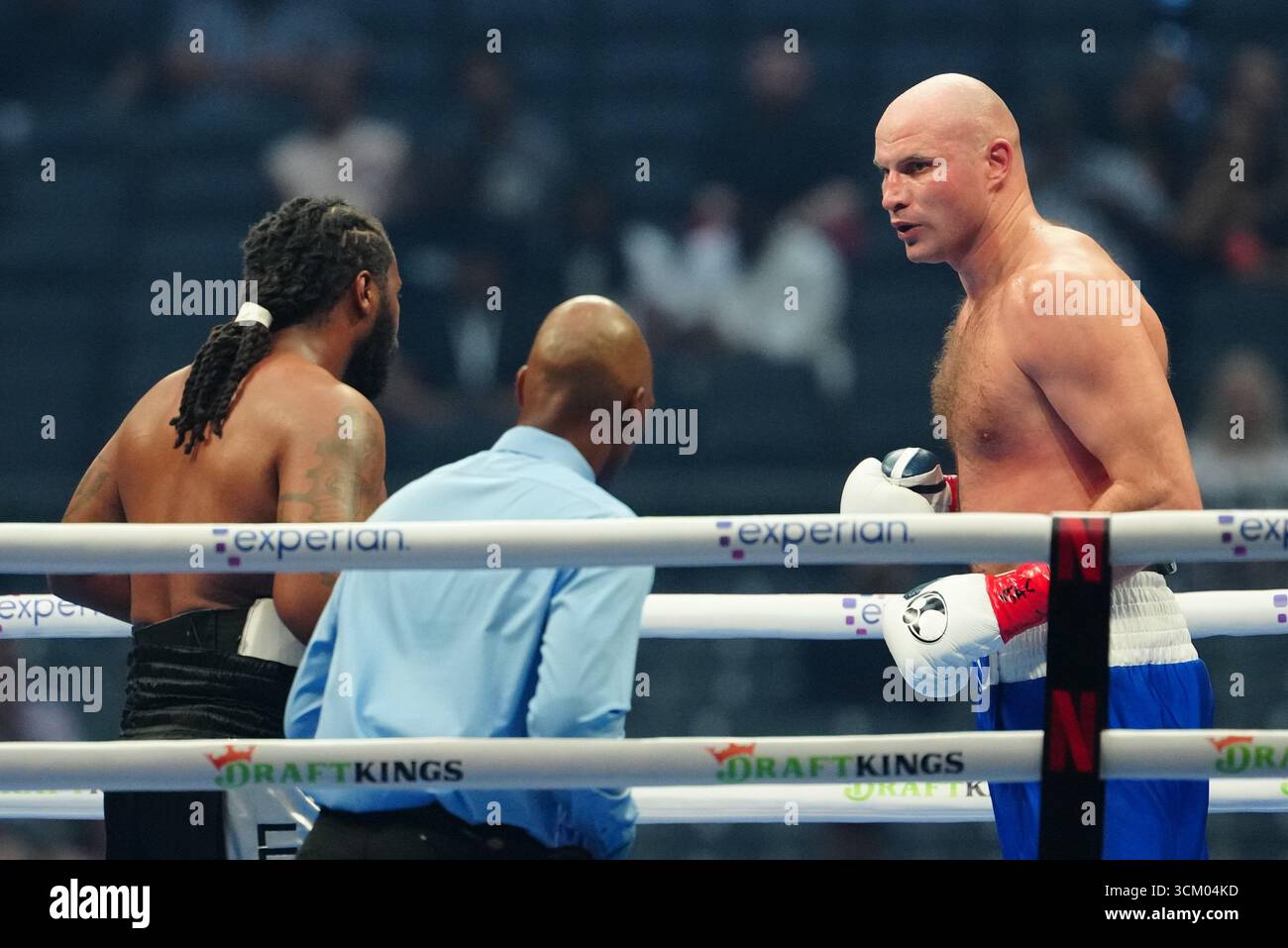 LAS VEGAS, NV - SEPT 13: Ivan Dychko and Jermaine Franklin Jr. meet in the ring for a 10 round ...