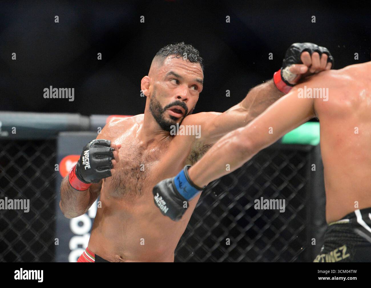 SAN ANTONIO, TX - SEPTEMBER 13: Rob Font throws a punch during Noche ...