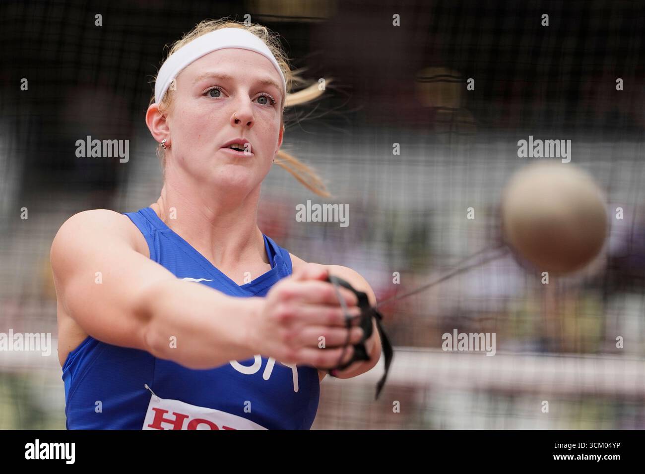 United States' Rachel Richeson competes in the women's hammer throw ...