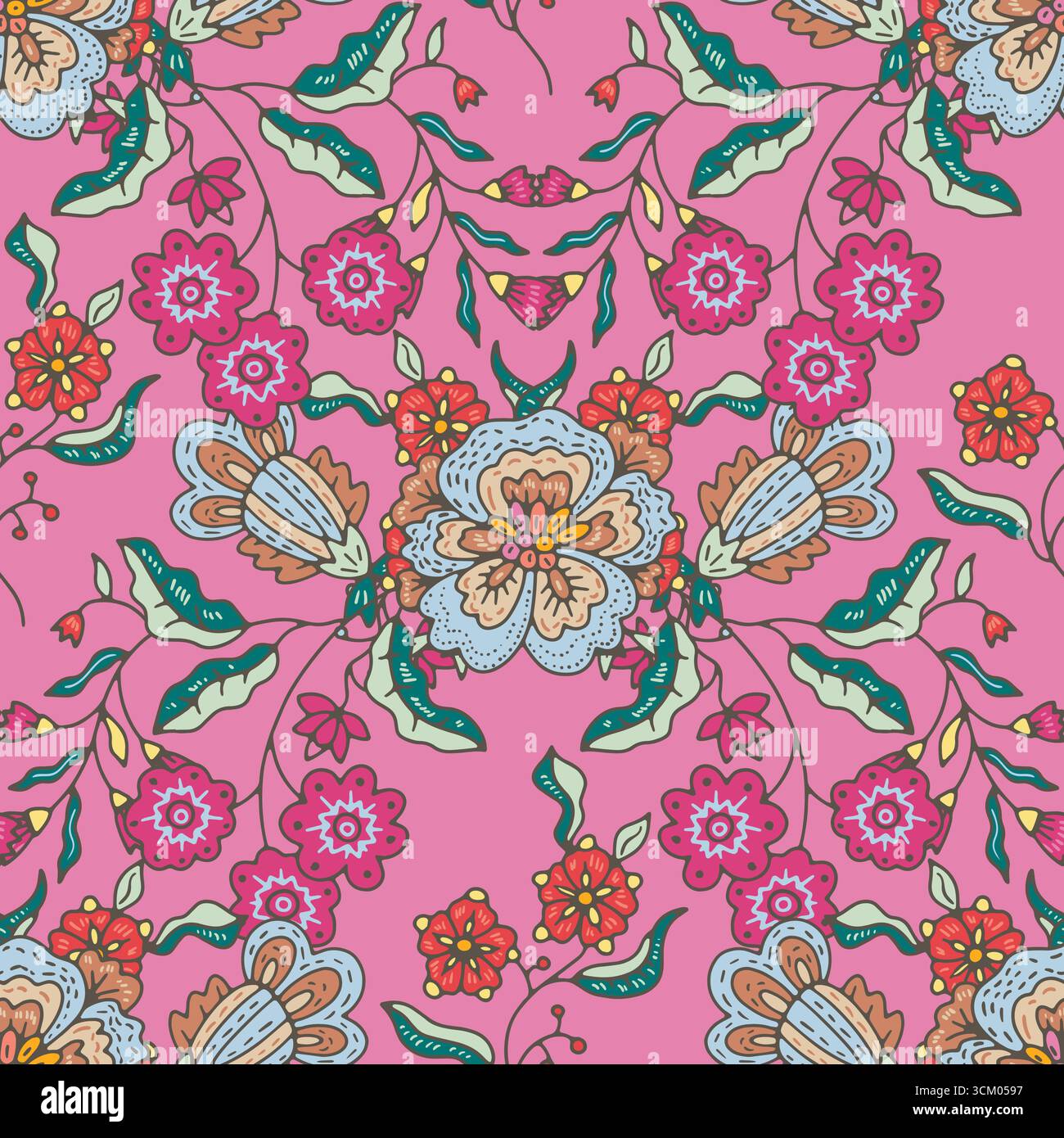 Ornamental trendy vector seamless Stock Vector Images - Alamy