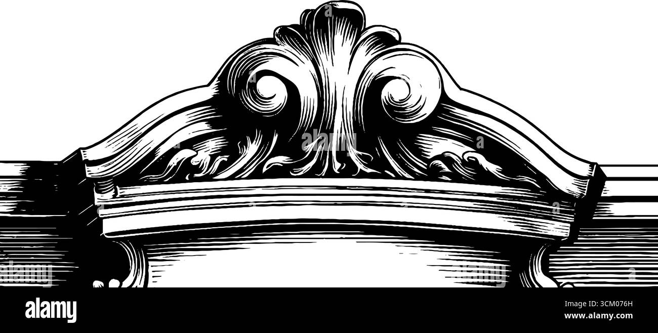 Stucco relief decoration Stock Vector Images - Alamy