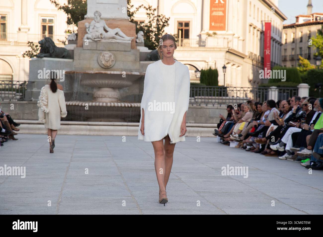 A model walks the runway at the Madrid es Mode fashion show during the ...
