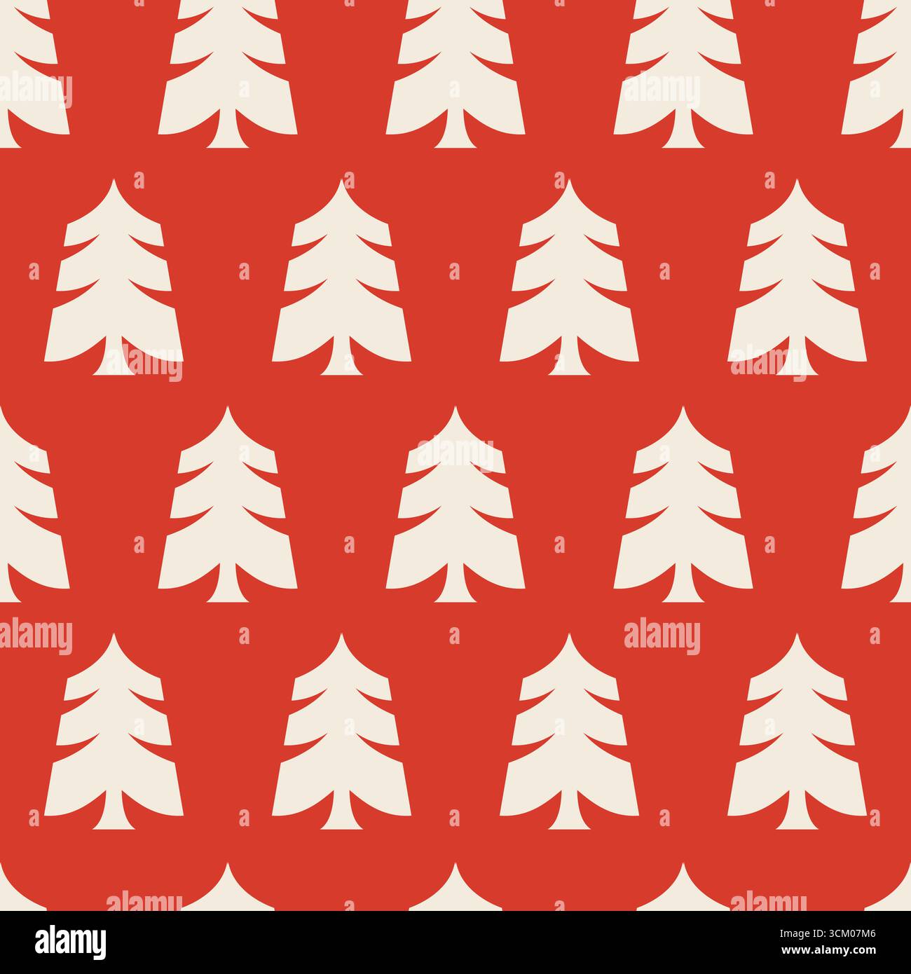 Pine trees in red Stock Vector Images - Alamy