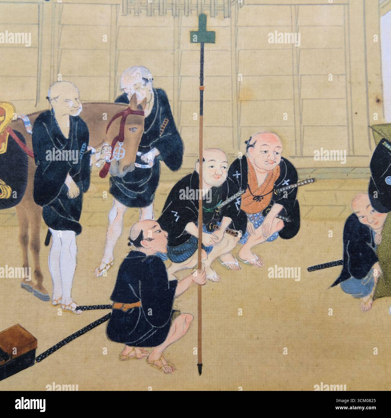 Detail from Scenes in and Around Kyoto by Sumiyoshi Gukei, Edo Period ...