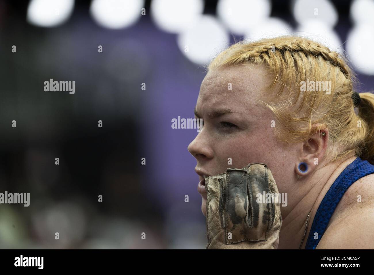 Krista Tervo of Finland during the qualification of the women's hammer ...