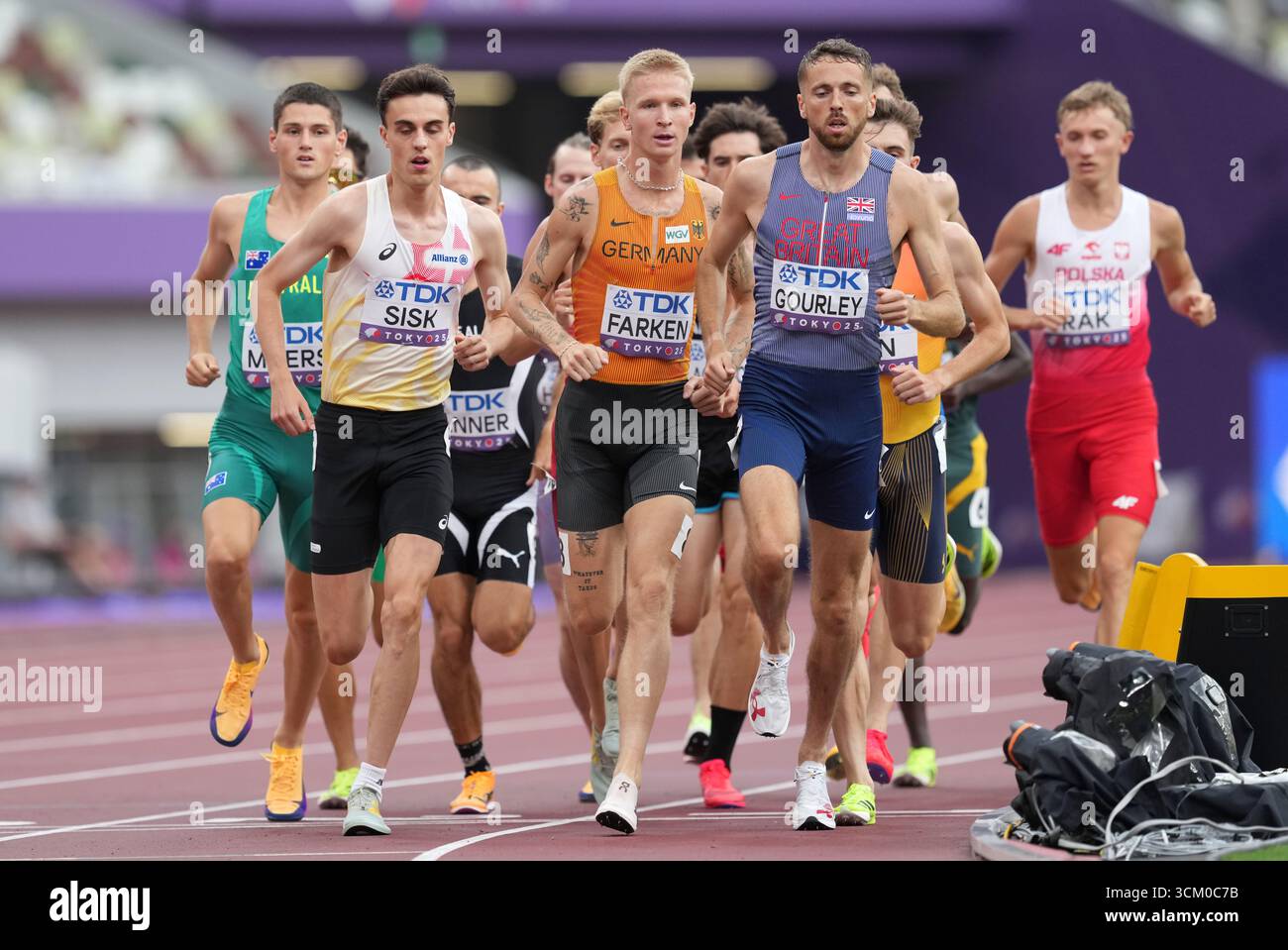 Great Britain's Neil Gourley competes in the Men's 1500m heat 3, on day ...