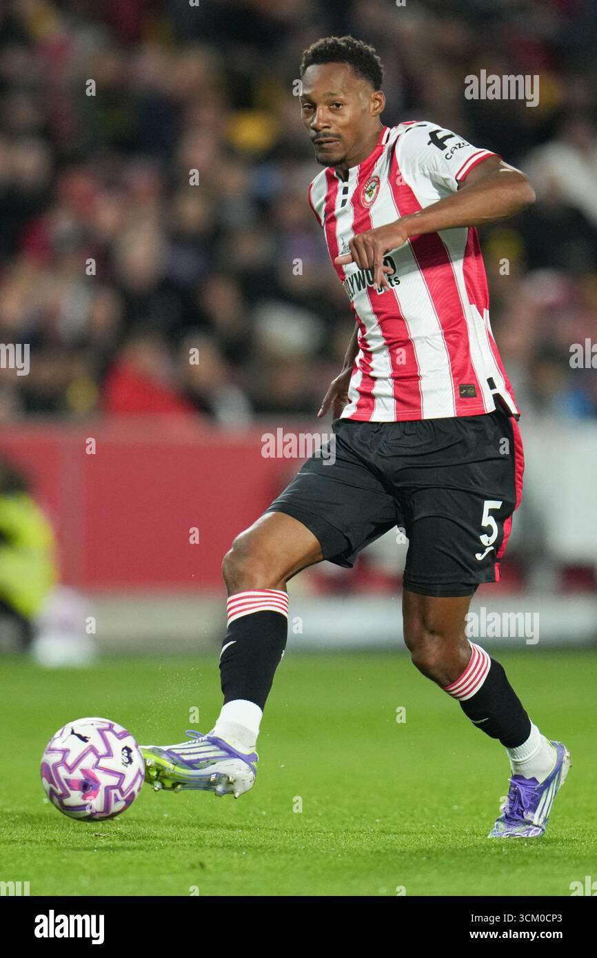 Ethan Pinnock of Brentford during the Premier League match Brentford vs ...