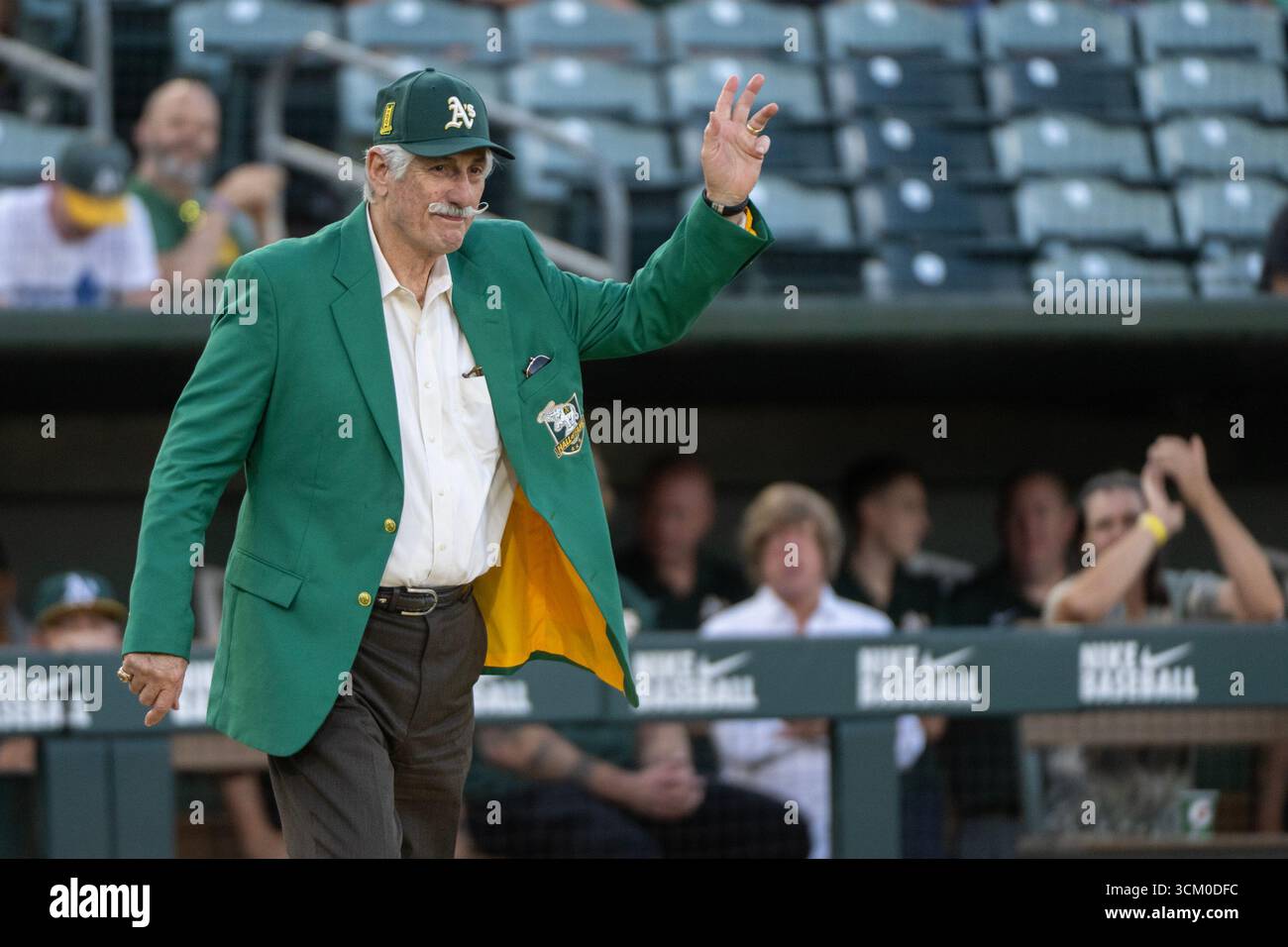 West Sacramento, Ca, USA. 13th Sep, 2025. Athletics Hall of Fame Rollie ...