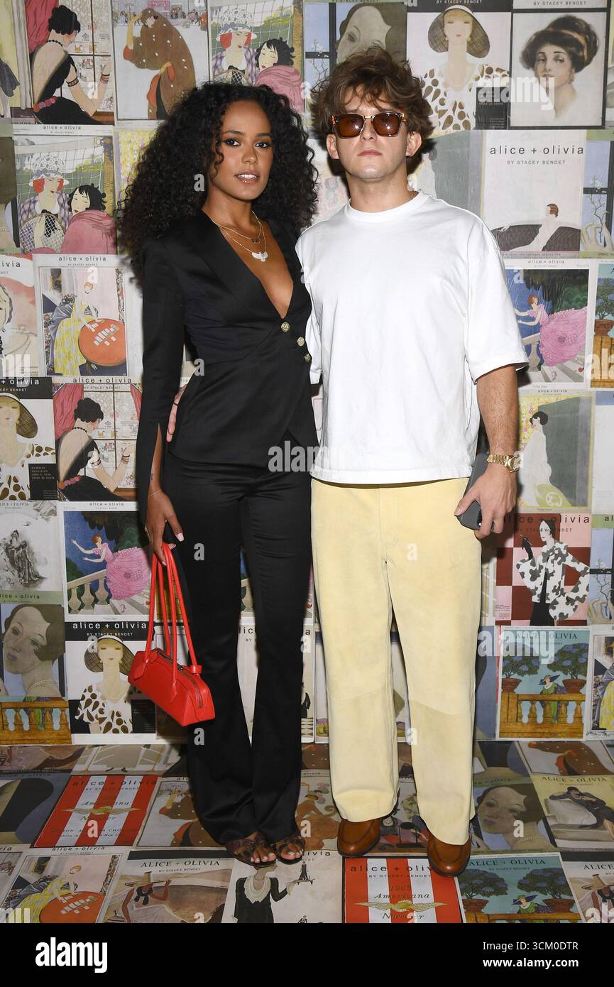 (L-R) Ava Dash and Tyler "Hook" Senerchia attend the alice + olivia by ...