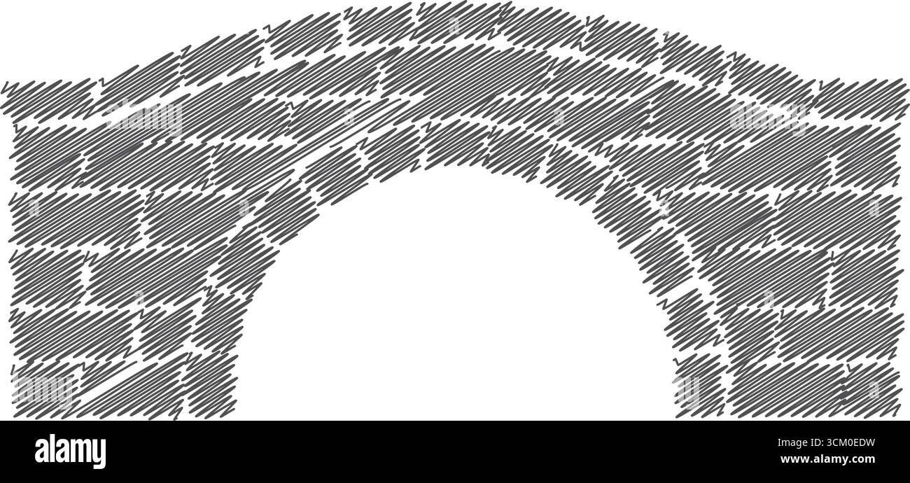 Masonry tunnel Stock Vector Images - Alamy
