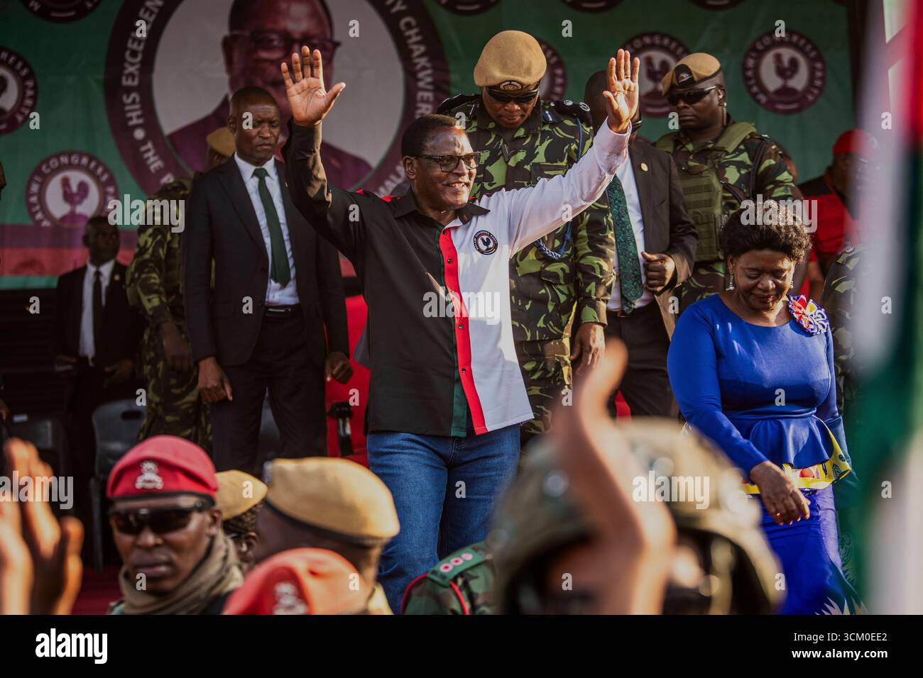 Malawi Congress Party (MCP) leader and Malawian President Lazarus ...