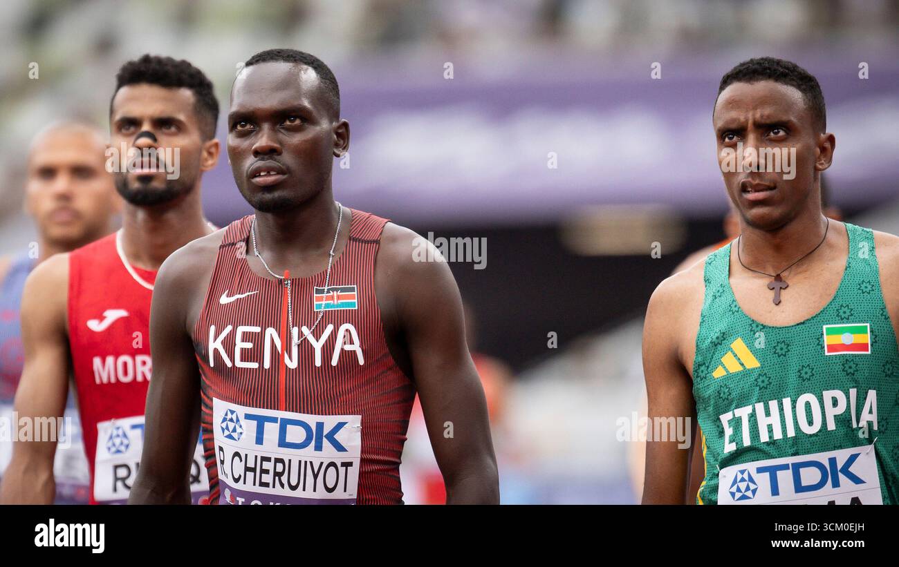 v.l. Hafid Rizqy (MAR), Reynold Cheruiyot (KEN), Lamecha Girma (ETH ...