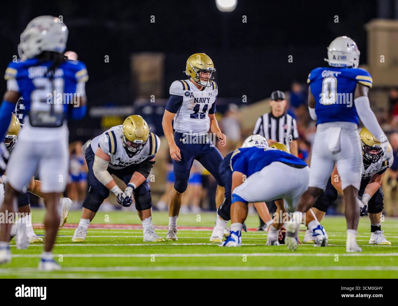 September 13, 2025:.Navy Midshipmen quarterback Blake Horvath (11) call ...