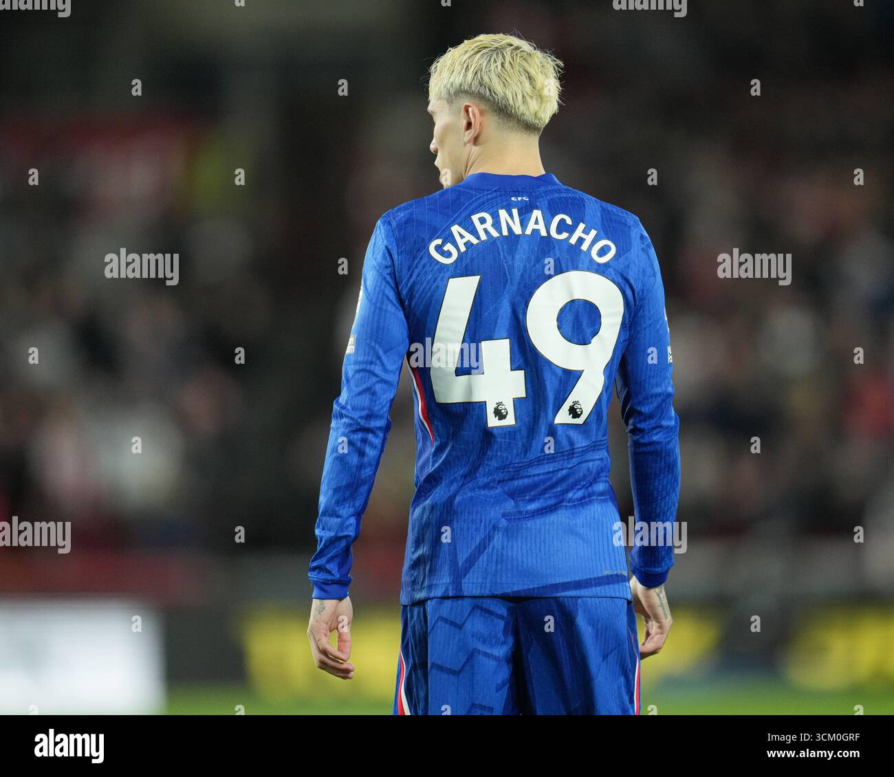Chelsea’s new number 49 Alejandro Garnacho during the Premier League ...