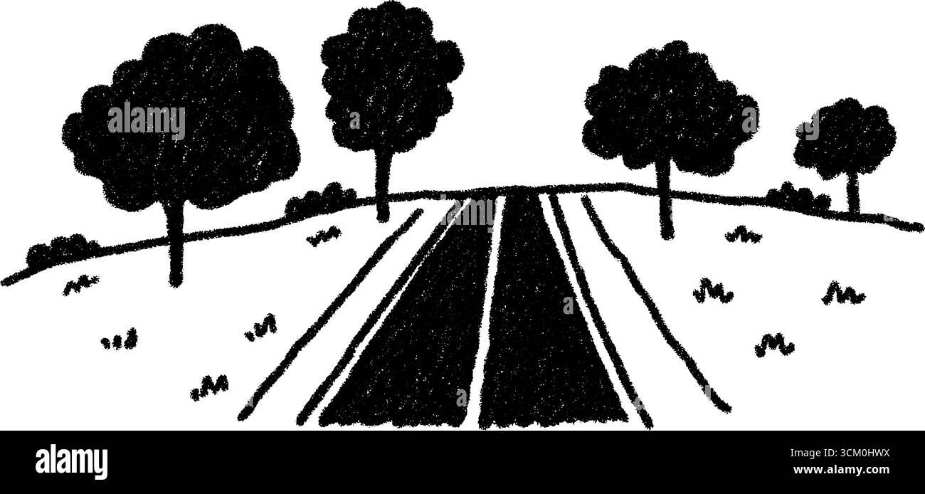 Rural country lane Cut Out Stock Images & Pictures - Alamy