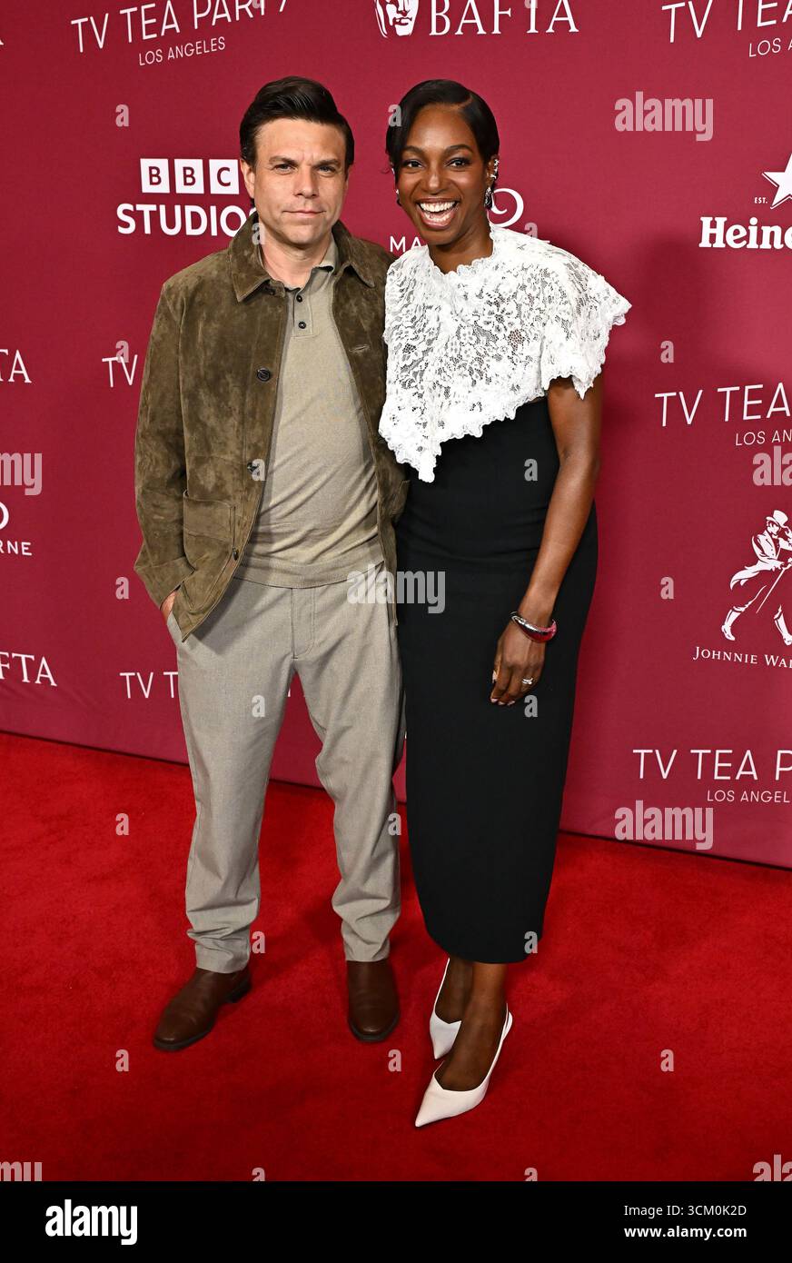 Joe Gasparik and Enuka Okuma arriving to the BAFTA North Americas TV ...