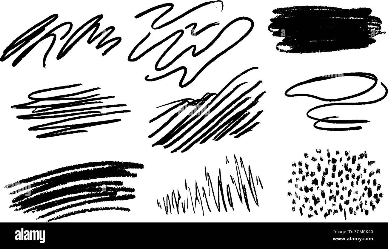Abstract sketchy fill with shadow blur and line variations for artistic ...