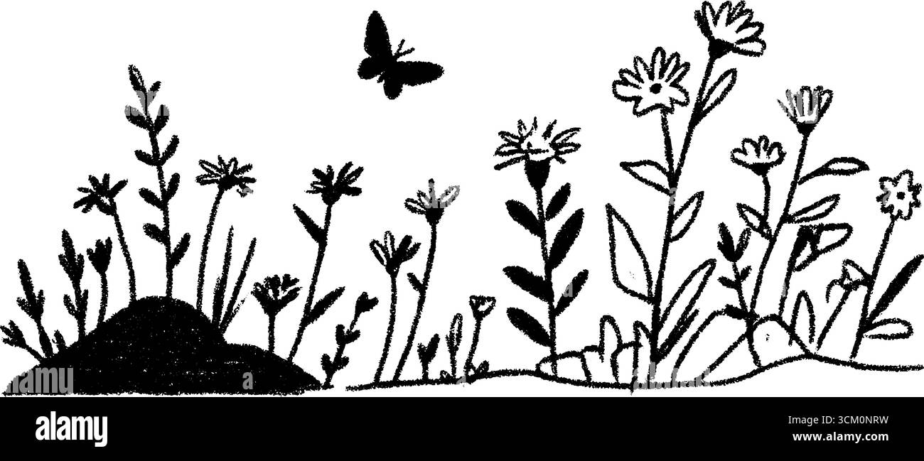 Countryside wildflowers Cut Out Stock Images & Pictures - Alamy