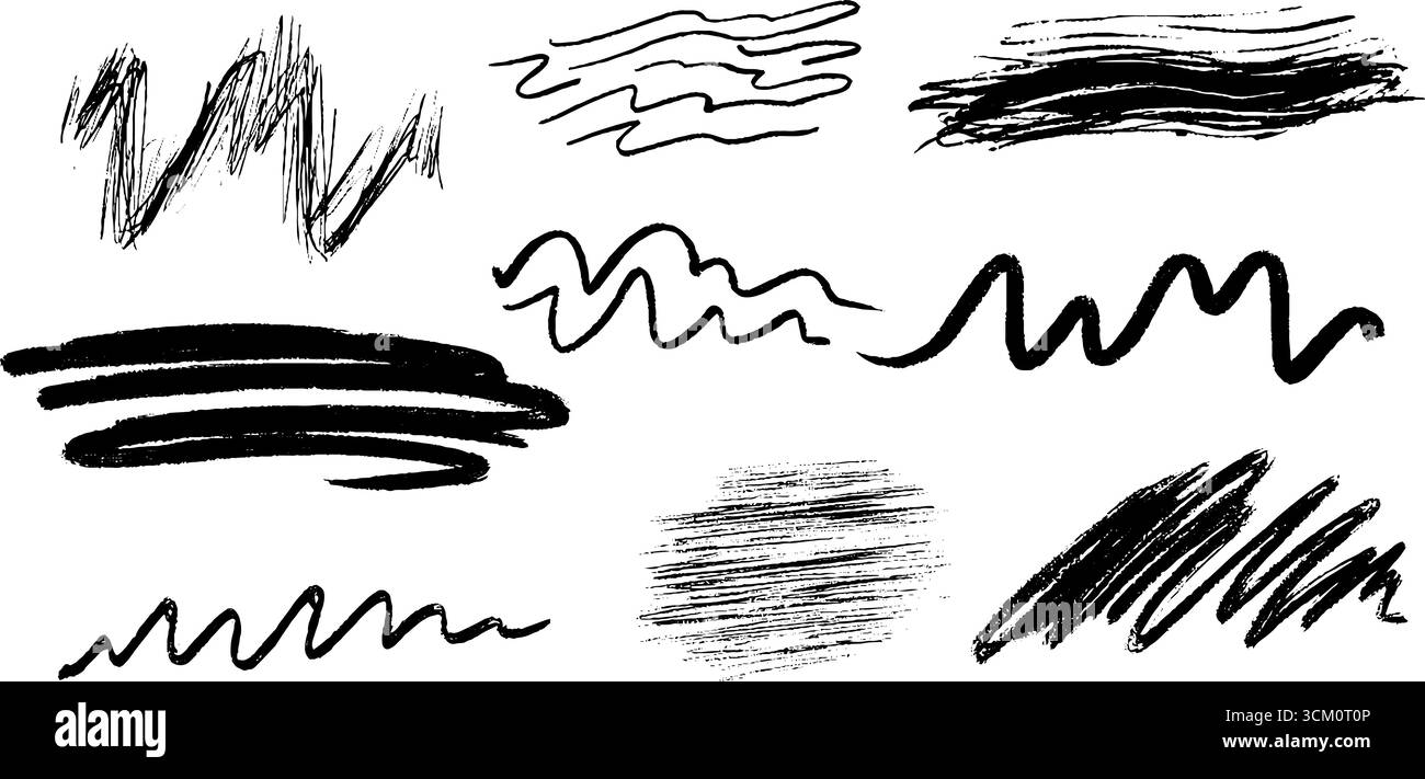 Abstract sketch of noise waves and torn weave with soft textures for ...