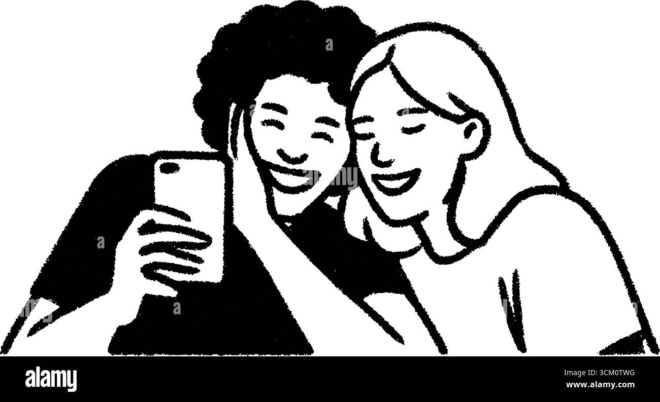 Joyful friendship moment captured hi-res stock photography and images ...