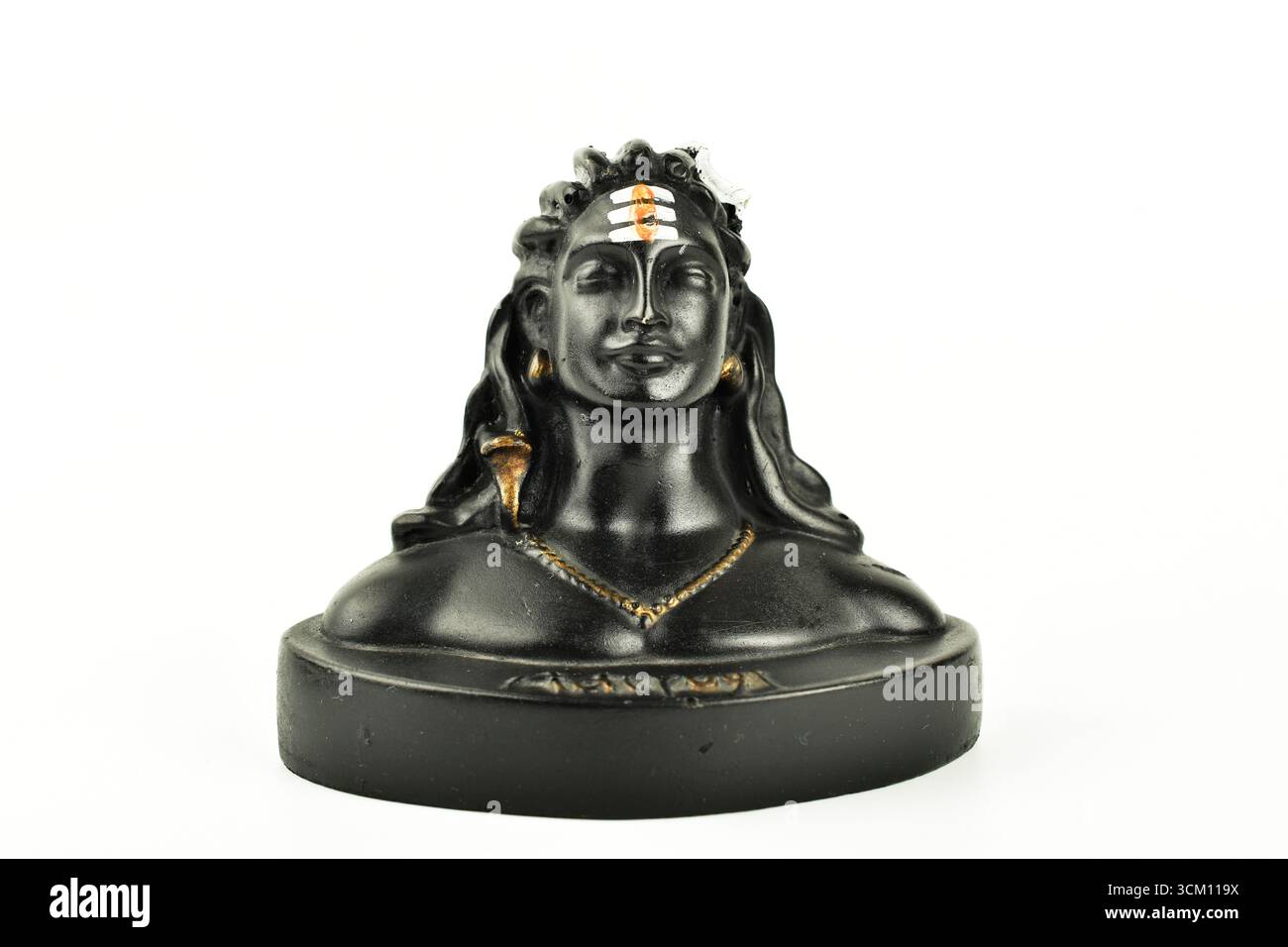 13-09-2025 New Delhi, India :- adiyogi statue isolated on white ...