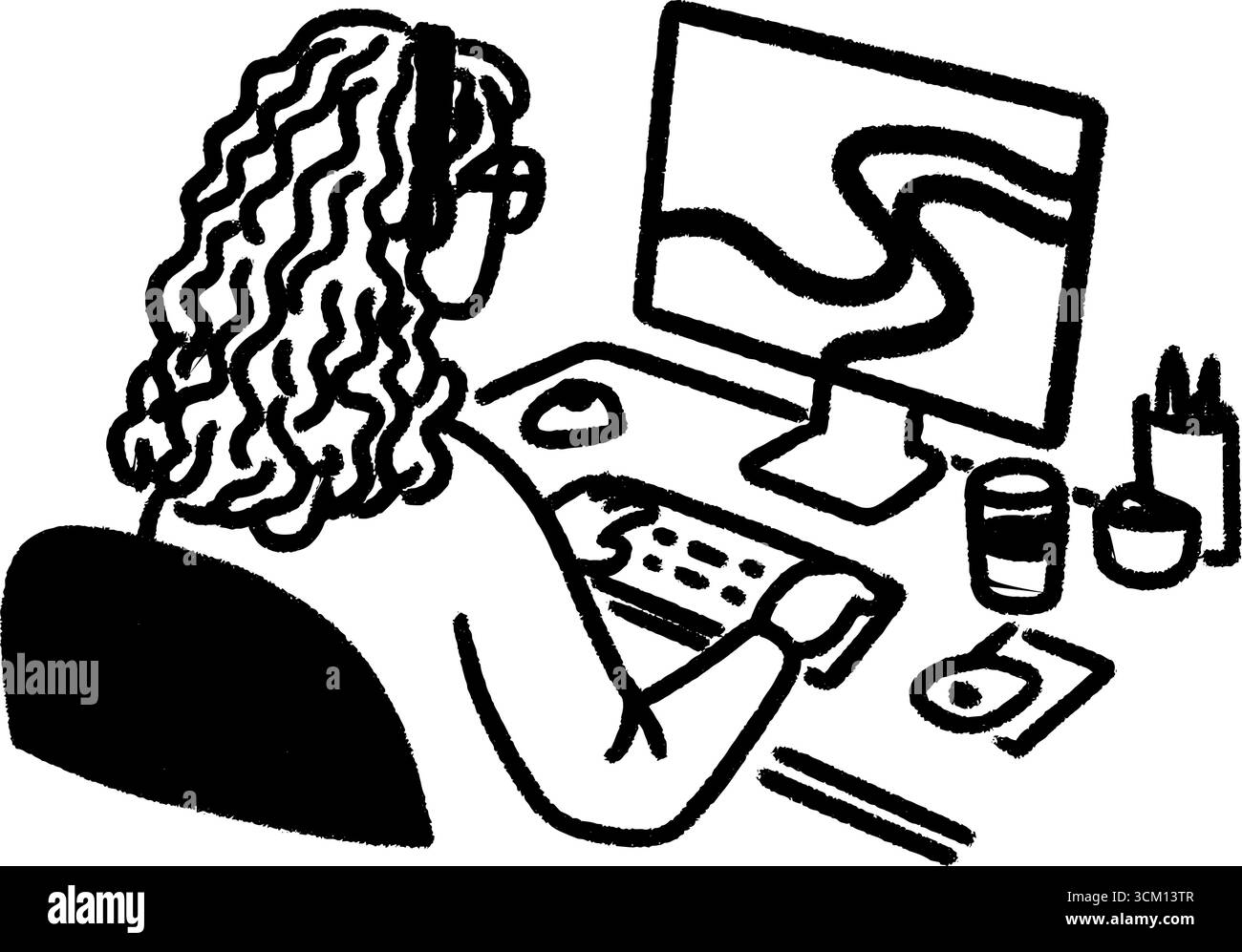 Digital art tutorial Stock Vector Images - Alamy