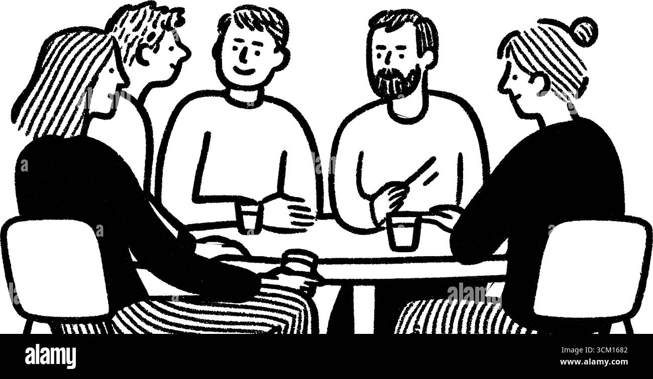 Team collaboration on budget allocation concept for business meetings ...