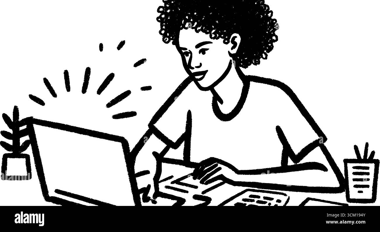 Filling the form Black and White Stock Photos & Images - Alamy