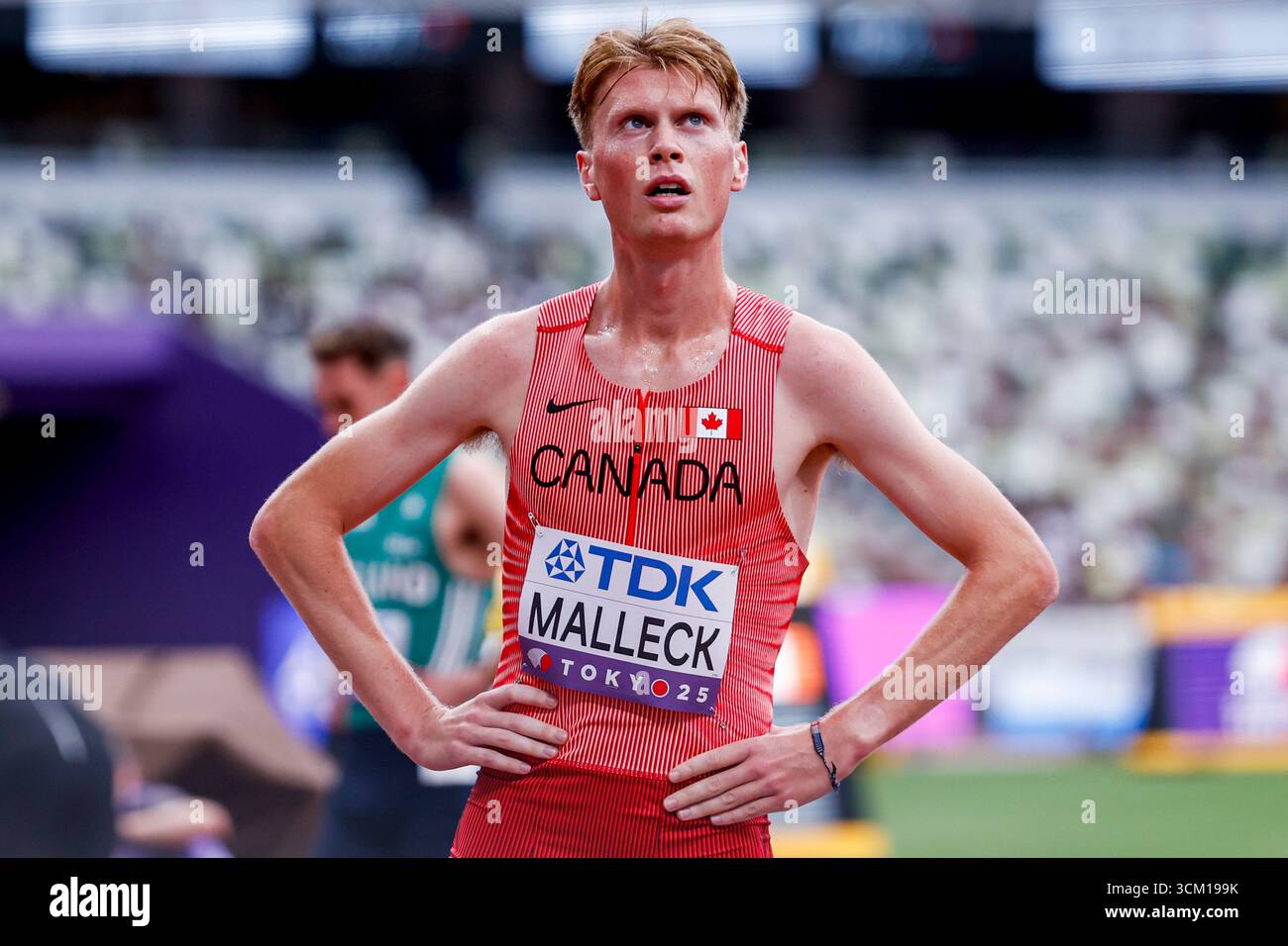 Foster Malleck of Canada looks exhausted after competing in the Men's ...