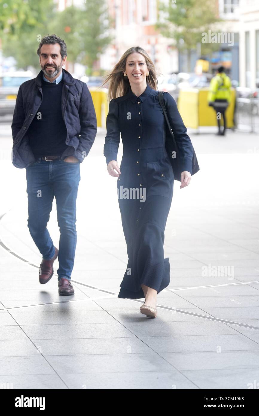 Shadow education secretary Laura Trott arrives at BBC Broadcasting ...