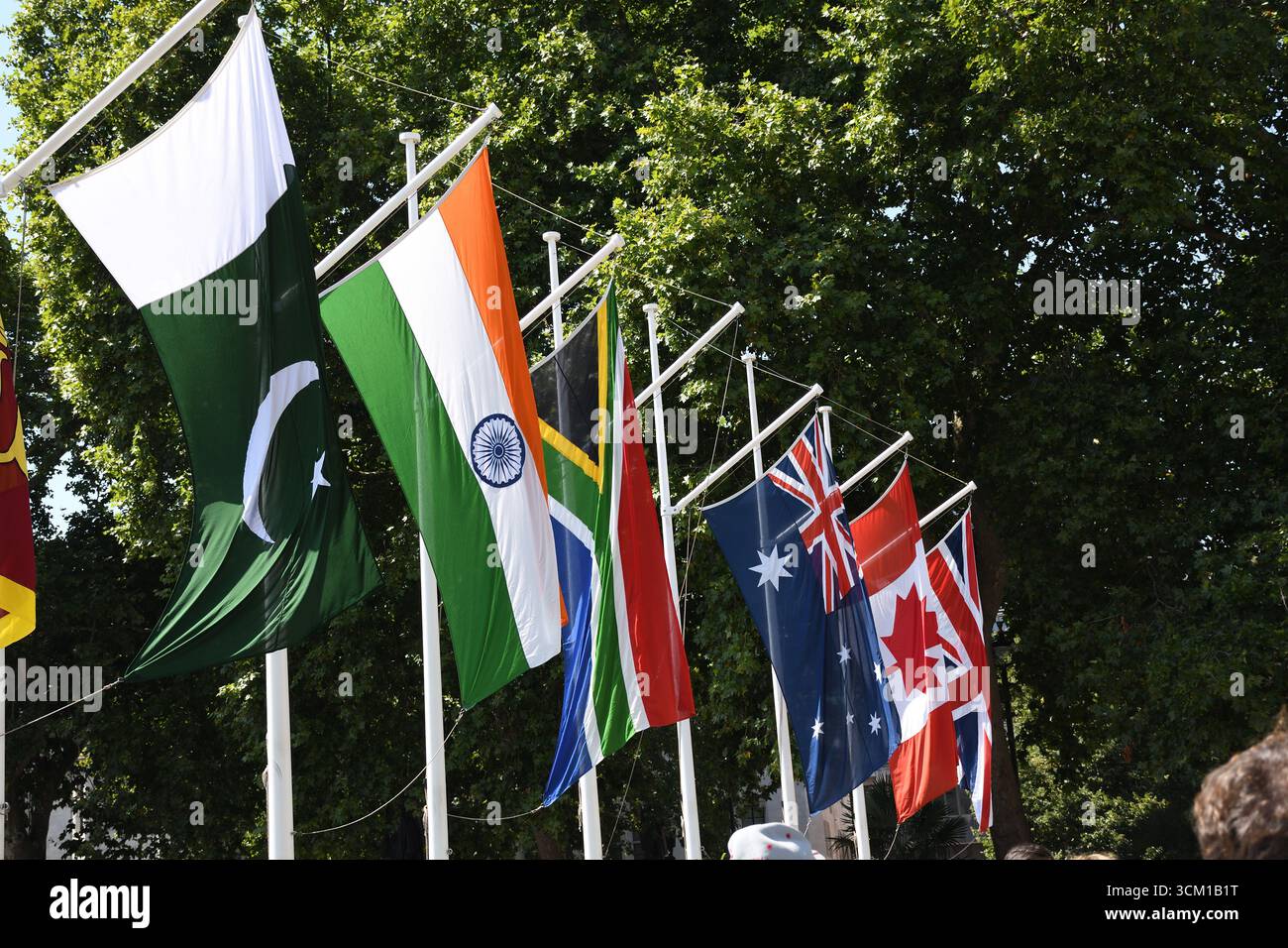 Flags of Commonwealth Countries; Parliament Square; Westminster, City ...