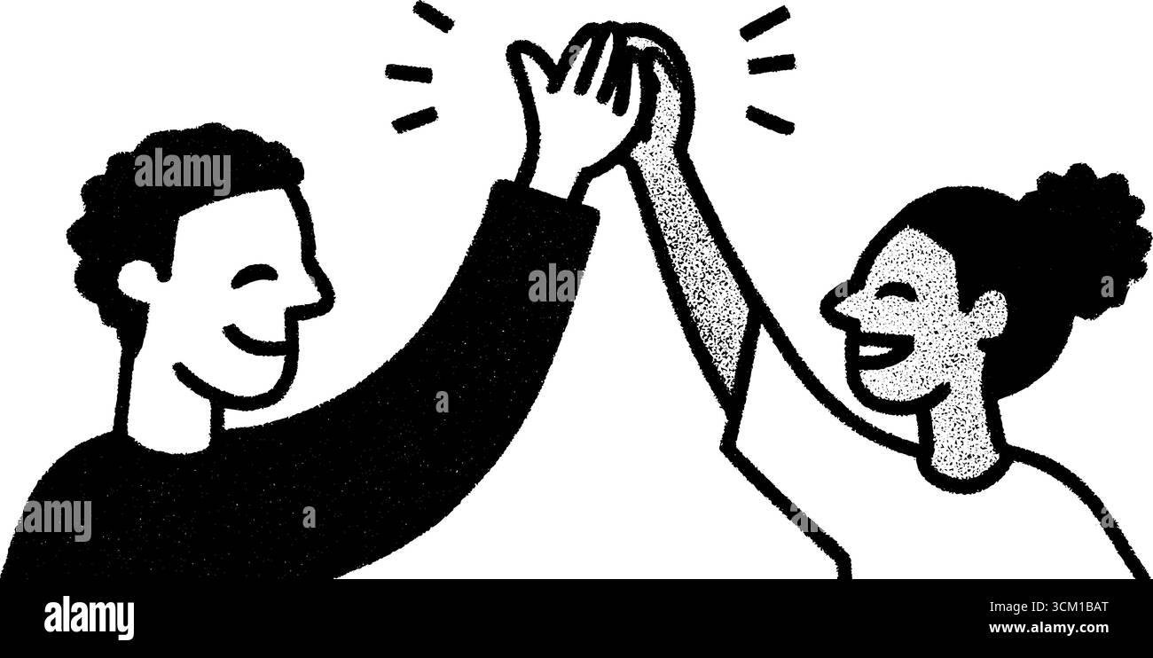 Joyful kitchen dance: playful interaction between two people Stock ...