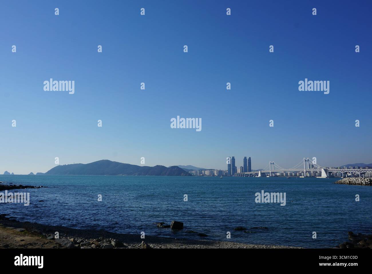 Busan, South Korea: Overview of Busan from Haeundae Stock Photo - Alamy