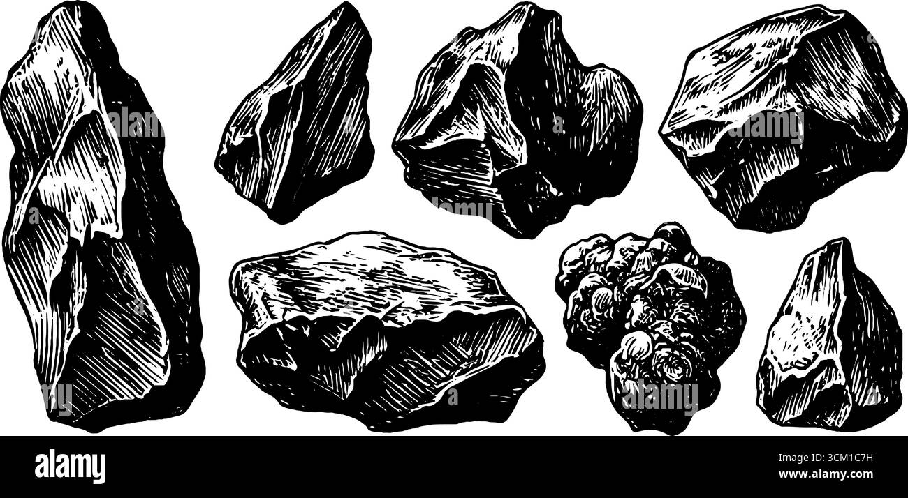 Rough flint Stock Vector Images - Alamy