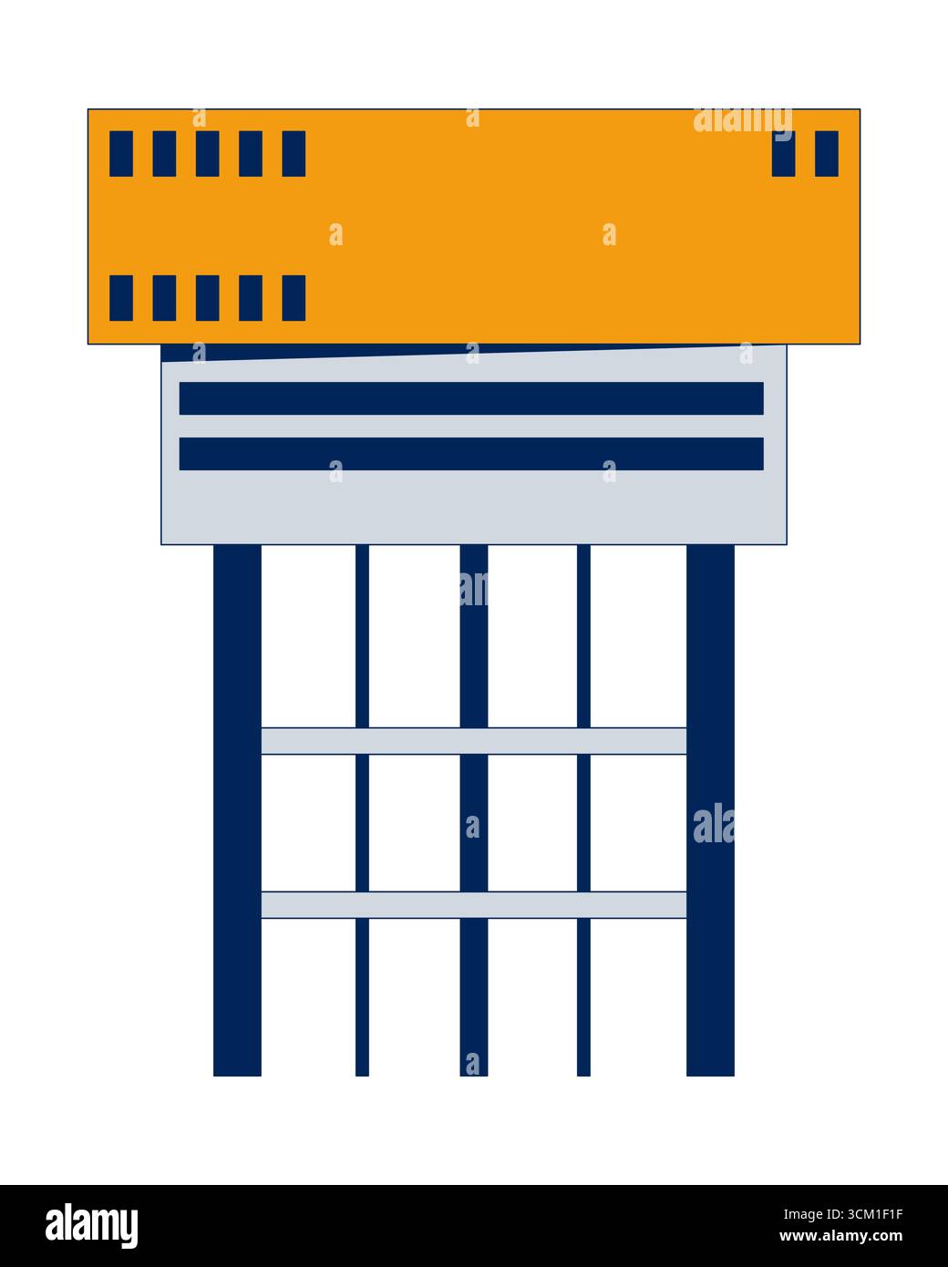 Offshore support structure Stock Vector Images - Alamy