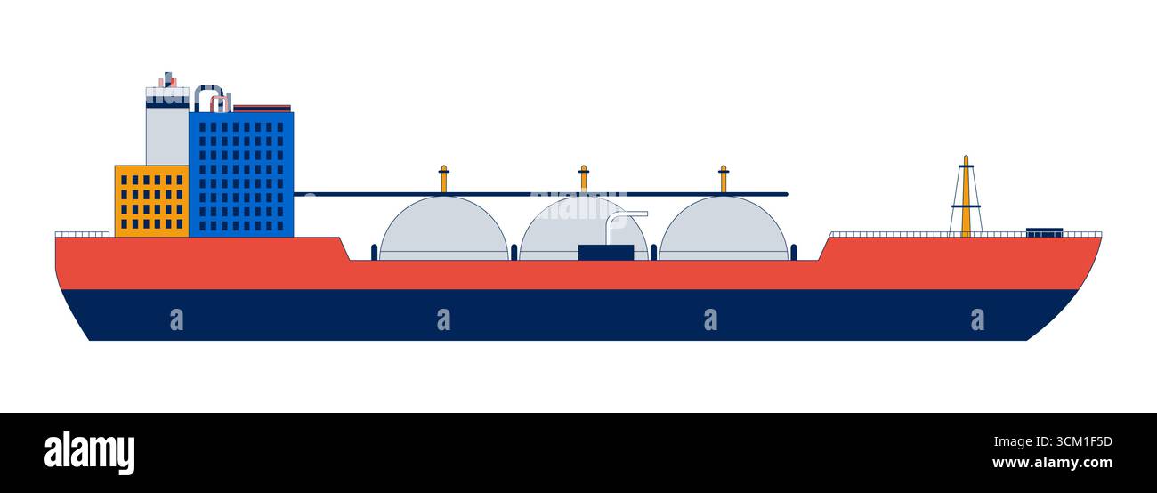 Gas transport ship tanker Cut Out Stock Images & Pictures - Alamy