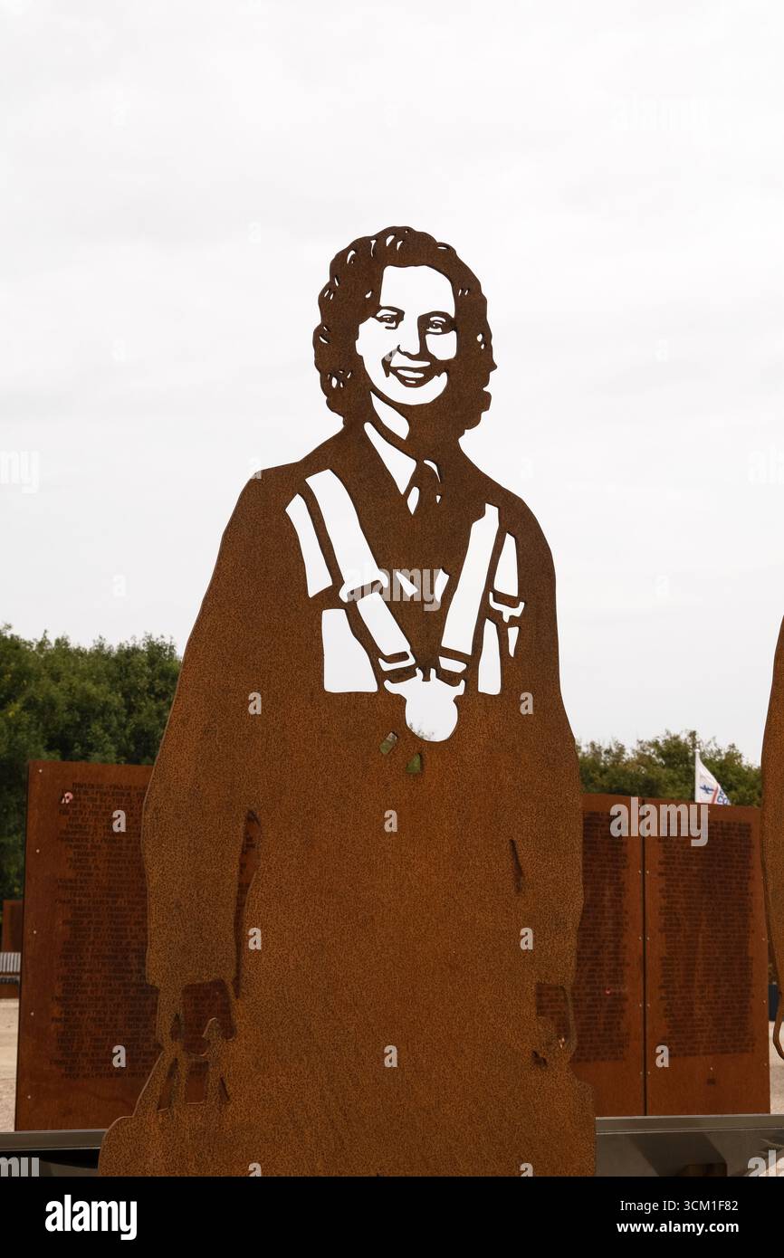Dorothy Robson metal cutout at International Bomber Command Centre ...