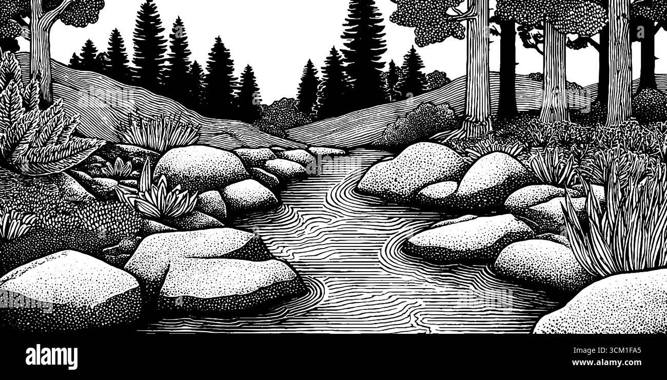 Riverbed texture Stock Vector Images - Alamy