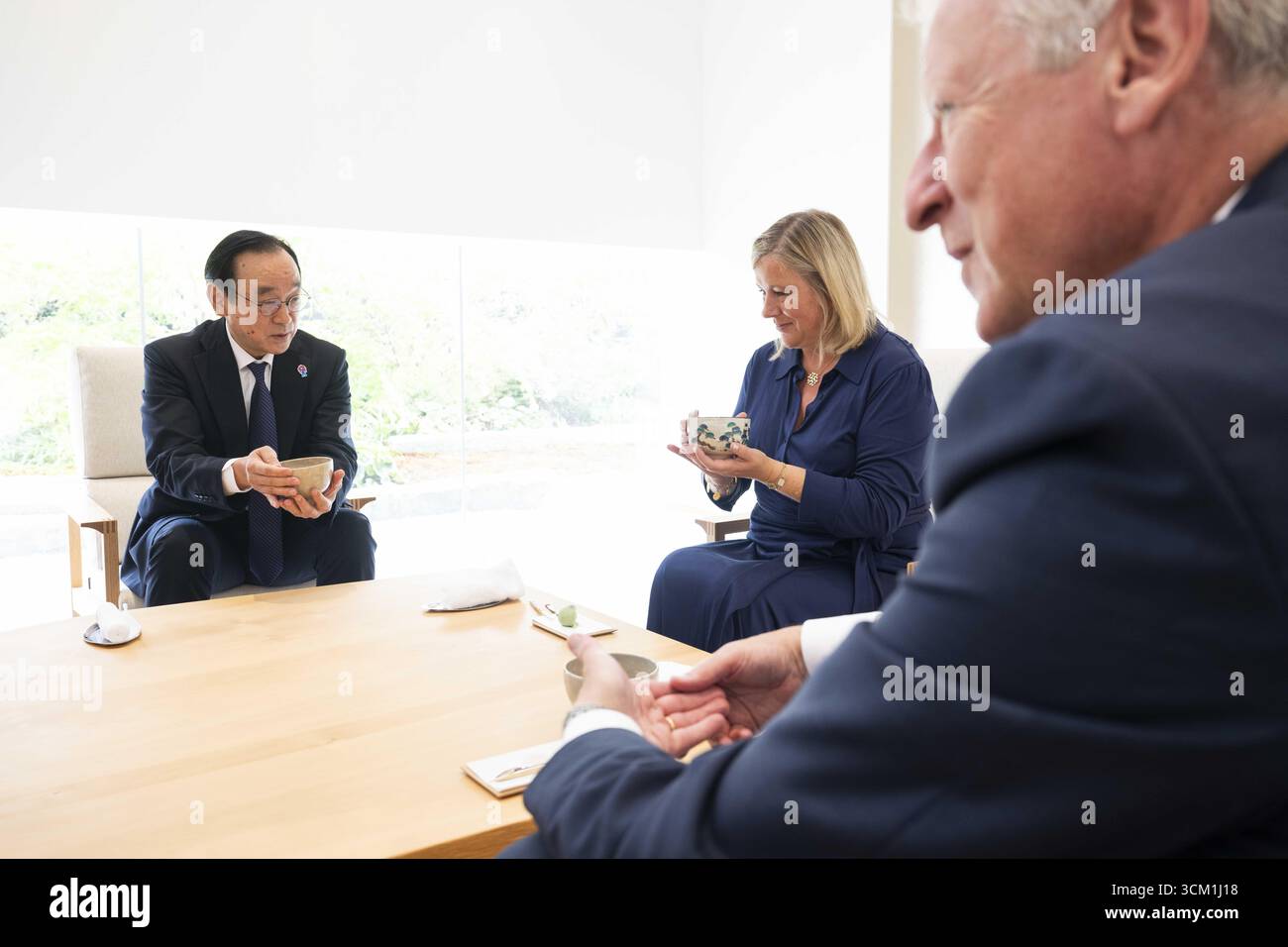 Osaka, Japan. 14th Sep, 2025. Japanese government representative ...