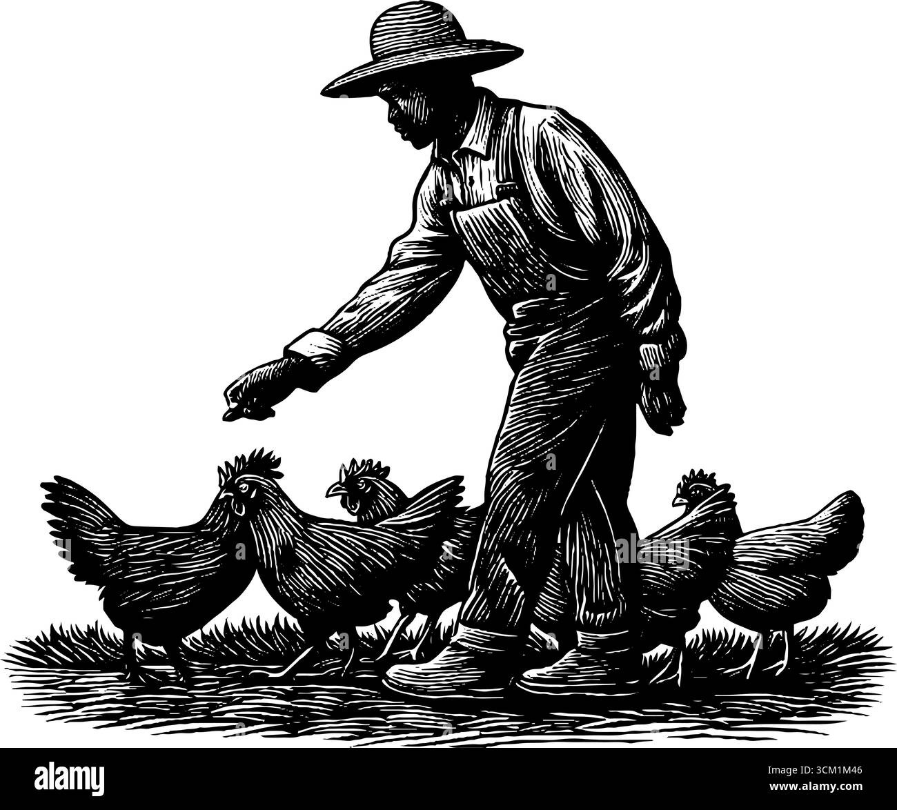 Nostalgic rural scene Stock Vector Images - Alamy