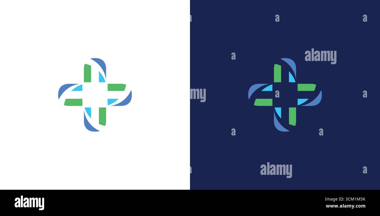 Unique and modern health cross logo design Stock Vector Image & Art - Alamy