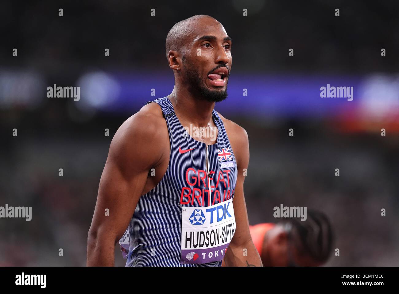 Matthew Hudson-Smith from Great Britain before heat 2 of the Men's 400 ...
