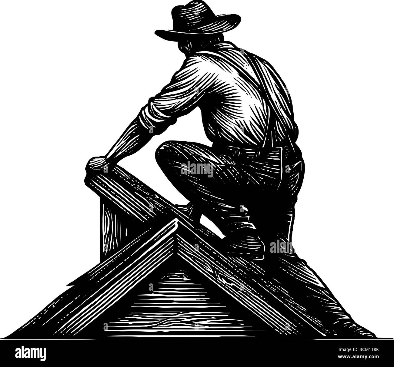 Handyman projects Black and White Stock Photos & Images - Alamy