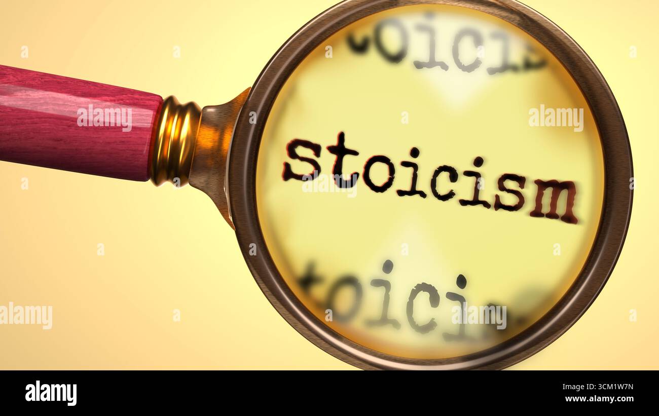 Stoicism magnify hi-res stock photography and images - Alamy
