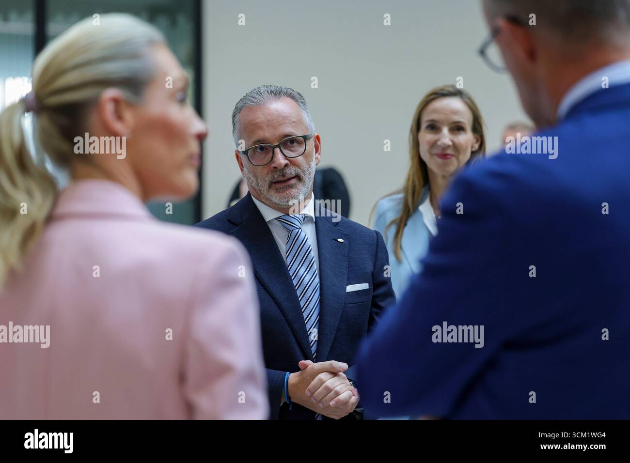 Henkel CFO Carsten Knobel is seen at the Henkel AG factory in ...