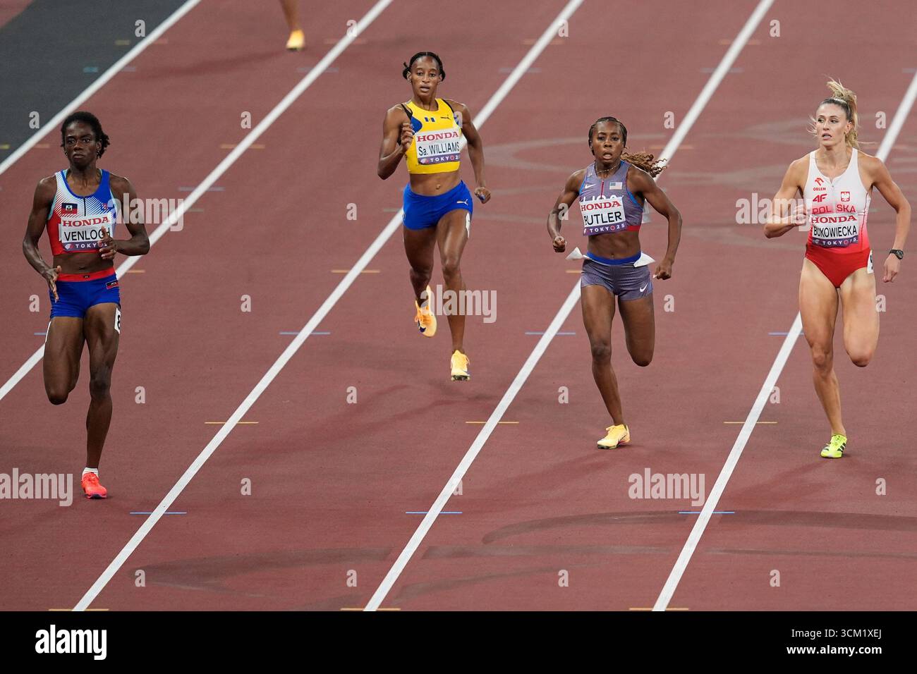 Haiti's Wadeline Venlogh, Barbados' Sada Williams, United States ...