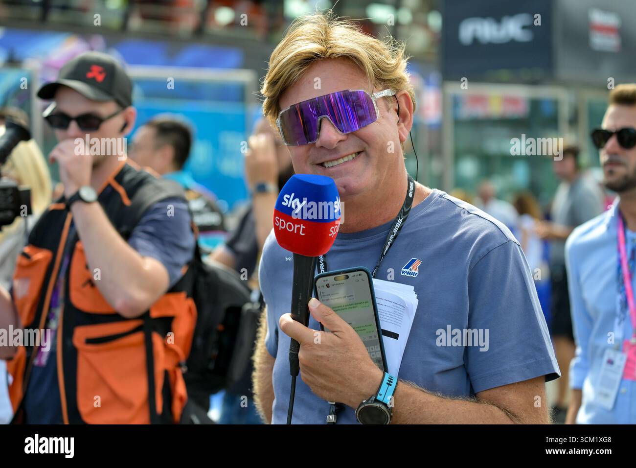 Sandro Donato Grosso, journalist and commentator for Sky Italia MotoGP ...