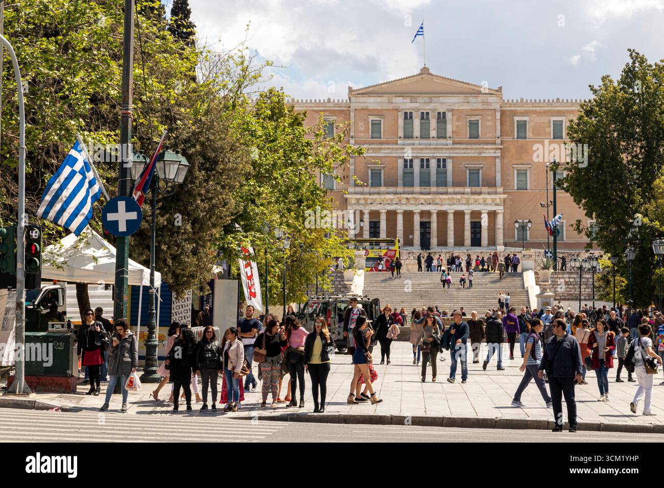 Athens, Greece. Old Royal Palace, 19th century neoclassical building by ...