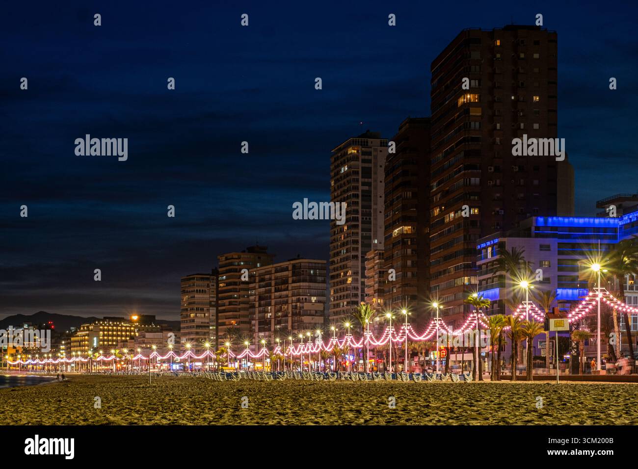 Benidorm night hi-res stock photography and images - Alamy