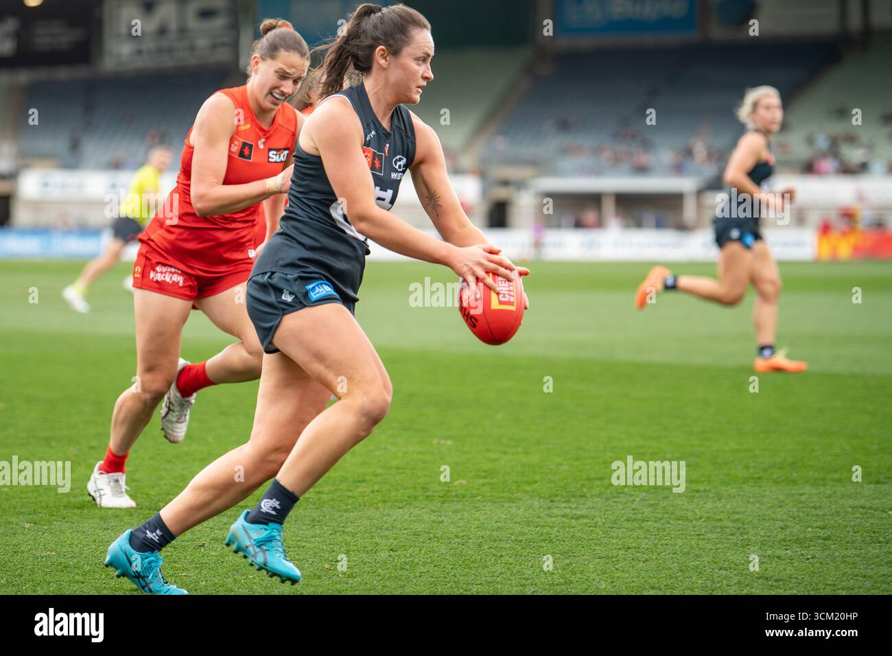 Erone Fitzpatrick of Carlton seen in action during the AFLW Round 5 ...